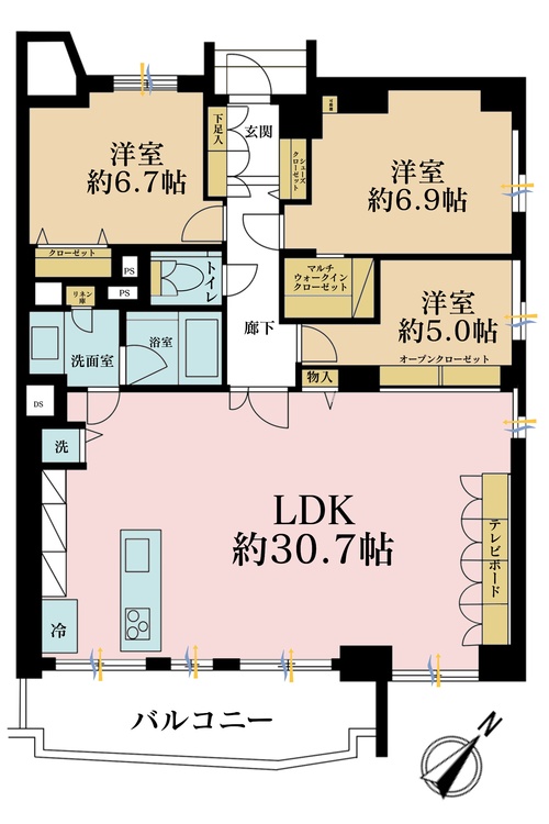 キャッスル共進マンションの中古マンション物件情報｜東京都 目黒区 学芸大学駅【ミノリノ】（物件ID: z_4cc018ae5ff78a6b8a3380e70d2a5f3e）